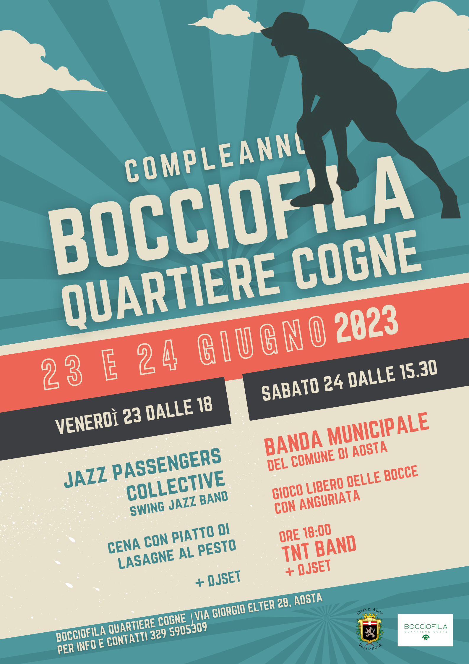 La Bocciofila del Quartiere Cogne compie un anno - bobine.tv